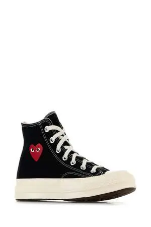 Play Comme Des Garcon X Converse Canvas High-top Sneakers
