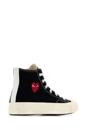 Play Comme Des Garcon X Converse Canvas High-top Sneakers