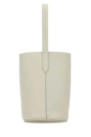 J & M DAVIDSON Ivory Leather Bucket Bag - White