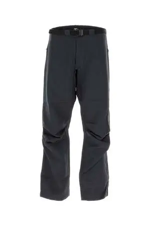 GR10K Graphite Wool Pants With Side Zips