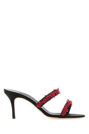 Manolo Blahnik Round Toe Mules Clogs For Women