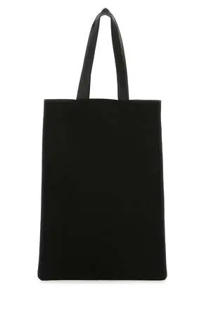 JIL SANDER Canvas Tote Bag - Black