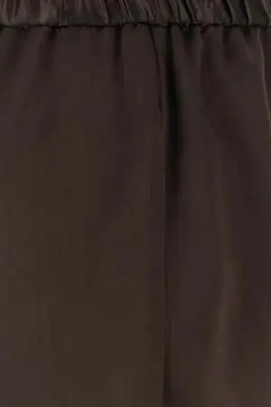 FERRAGAMO Dark Satin Palazzo Pants