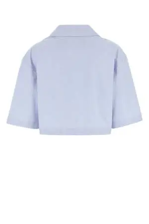 Givenchy Powder Cotton Cropped Shirt