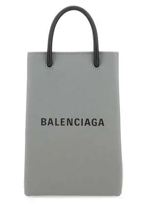 Balenciaga Leather Phone Case - Grey