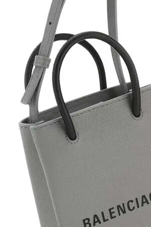 Balenciaga Leather Phone Case - Grey
