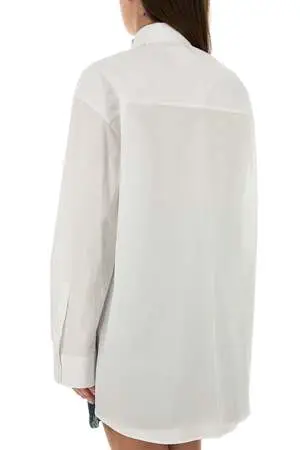Givenchy Poplin Oversize Shirt With Embellished Collar