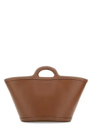 Marni Leather Tropicalia Handbag - Brown