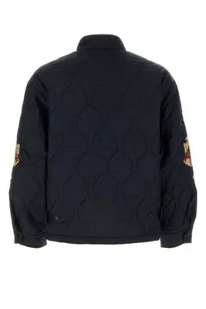 BARACUTA ENGLAND Quilted Nylon Jacket With Embroidered Embellishments