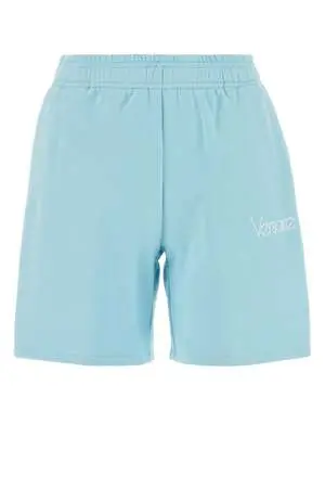 Versace 1978 Re-edition Logo Cotton Shorts