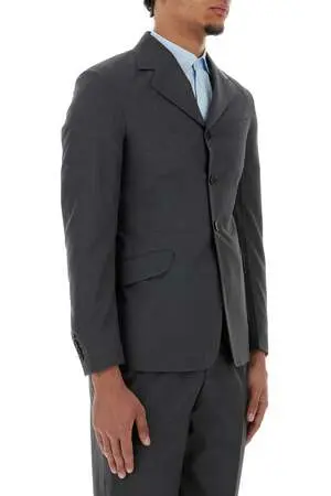 JIL SANDER Graphite Wool Blazer - Grey