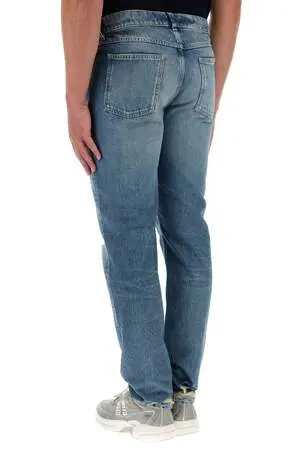 Givenchy Denim Jeans With Embroidered Logo Detail - Blue