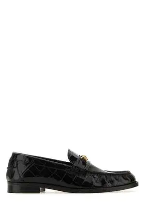 Versace Leather Medusa '95 Loafers - Black