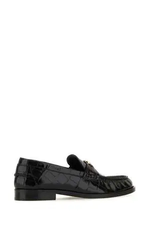 Versace Leather Medusa '95 Loafers - Black