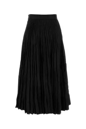Balenciaga Pleated Wool Skirt