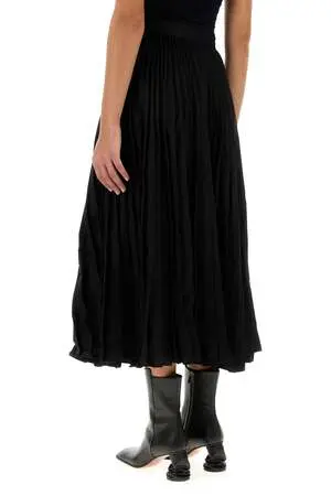 Balenciaga Pleated Wool Skirt