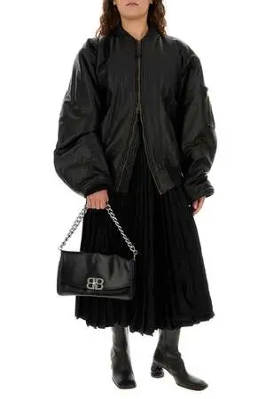 Balenciaga Pleated Wool Skirt