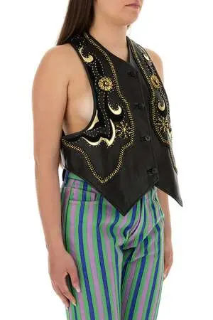 Versace Nappa Leather Vest