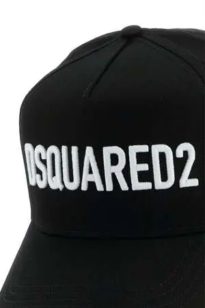 Dsquared2 Cotton Baseball Cap With Logo Embroidery