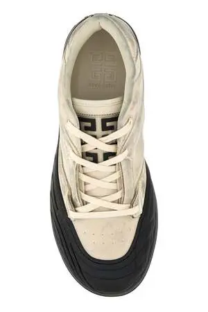 Givenchy Sand Fabric And Leather Skater Sneakers - Light Brown