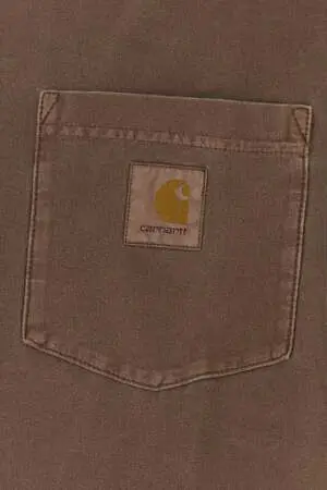 Carhartt Work In Progress Chocolate Cotton S/s Loose Pocket T-shirt - Brown