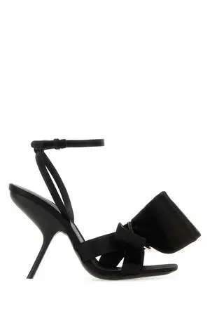 FERRAGAMO Satin Sandals With Bow Detailing