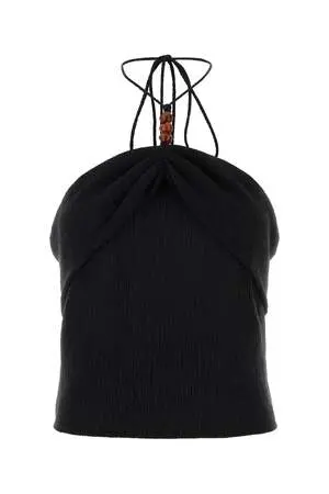 Magda Butrym Embellished Stretch Jersey Top