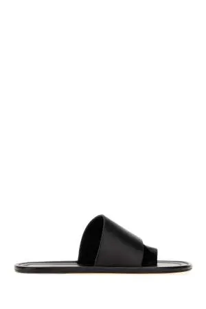 THE ROW Leather Malick Thong Slippers