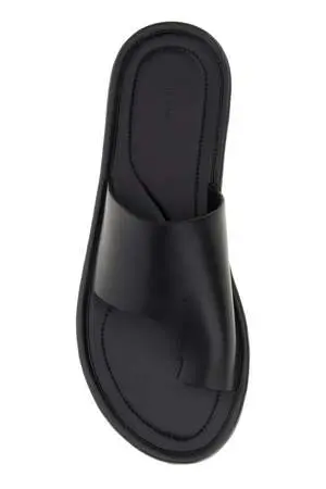 THE ROW Leather Malick Thong Slippers