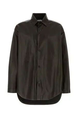 Fear Of God Dark Leather Oversize Shirt