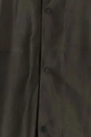 Fear Of God Dark Leather Oversize Shirt