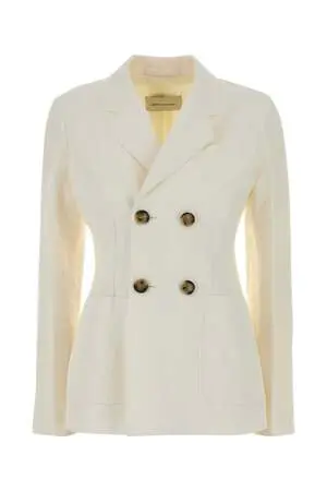 Ami Ivory Jersey Blazer