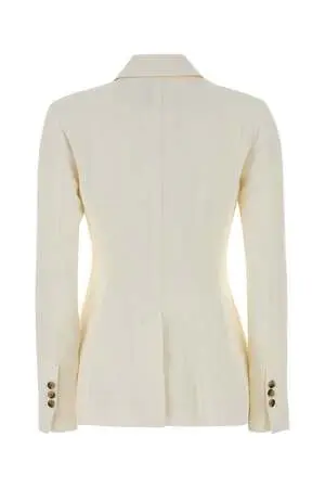 Ami Ivory Jersey Blazer