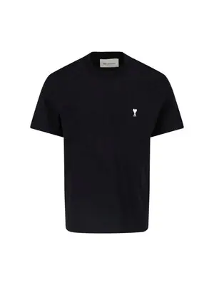AMI Paris T-shirt " De Coeur - Black