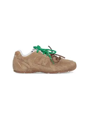 Miu Miu X New Balance "530 Sl" Suede Sneakers - Beige