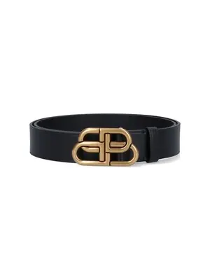Balenciaga Bb Belt - Black