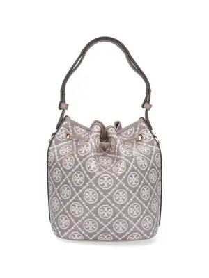 Tory Burch T-monogram Bucket Bag - Gray