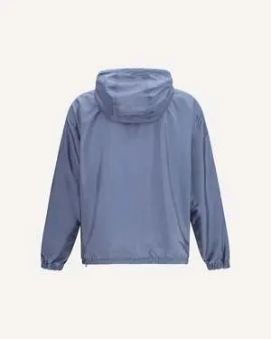 Prada Reversible Re-nylon Down Jacket With Hood - Beige