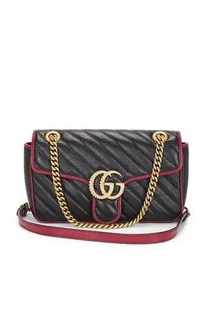 Gucci Gg Marmont Shoulder Bag - Black