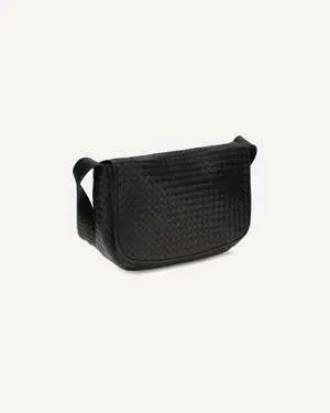 Bottega Veneta Large Veneto Shoulder Bag - Black
