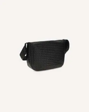 Bottega Veneta Large Veneto Shoulder Bag - Black