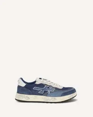 Premiata Nous Paneled Lace-up Sneakers