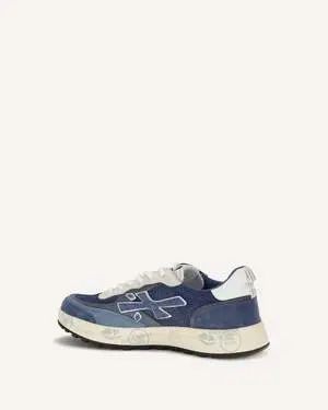 Premiata Nous Paneled Lace-up Sneakers