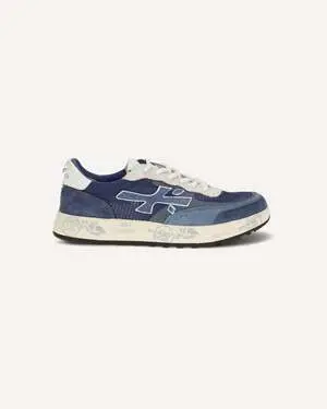 Premiata Nous Paneled Lace-up Sneakers