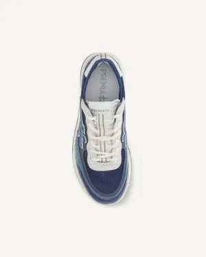 Premiata Nous Paneled Lace-up Sneakers