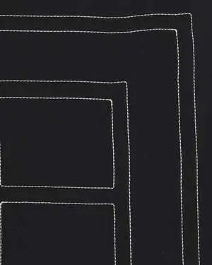 TOTEME Silk Scarf With Embroidery - Black
