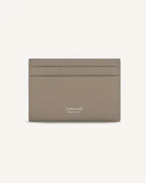 FERRAGAMO Gancini Card Holder - Beige