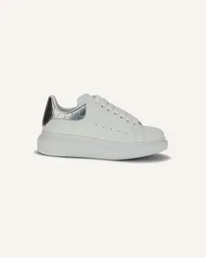 Alexander McQueen Leather Sneakers With Platform Sole - White