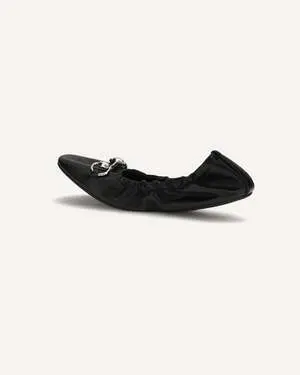 Gucci Prima Ballerinas With Horsebit Detail - Black