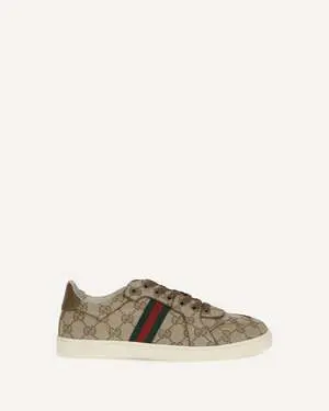 Gucci Gg Canvas Stretch Sneakers - Beige
